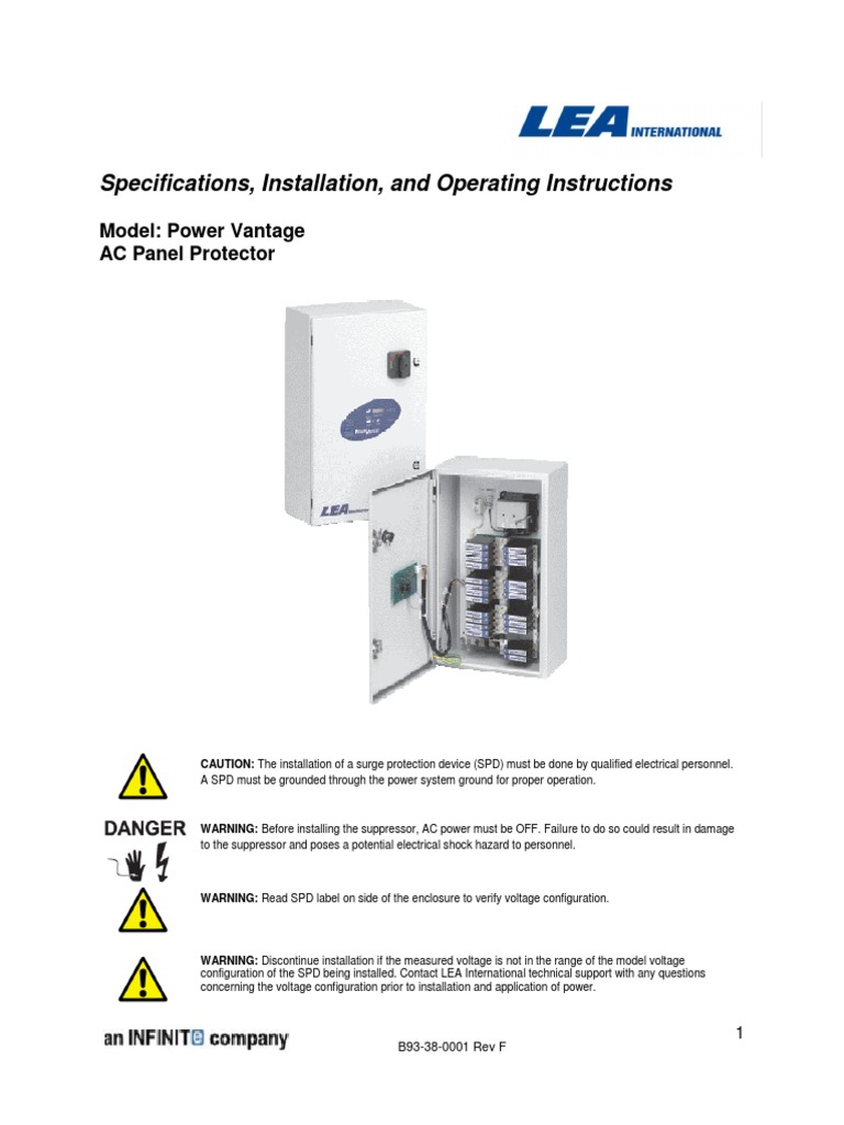 B94-00-4740_Install_Guide_US | PDF | Electricity | Metrology