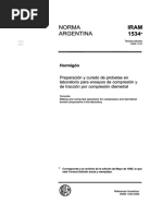 IRAM 1546 - Hormigón de Cemento - Método de Ensayo | PDF | Hormigón | Esfera