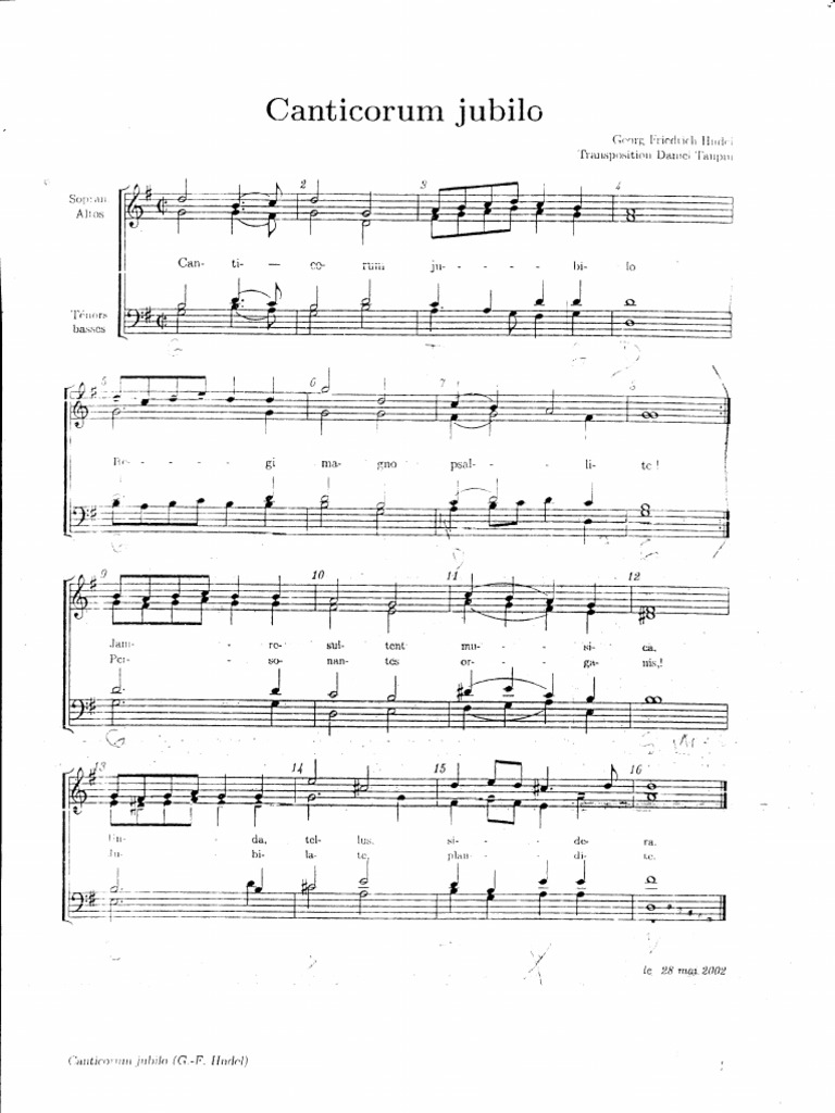 Canticorum Jubilo | PDF