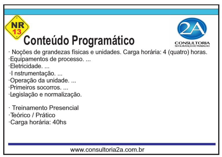 Certificado NR 13 VERSO | PDF