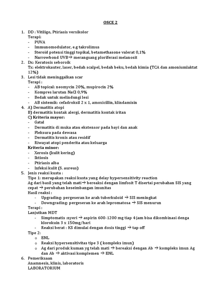 Jawaban Osce 2 | PDF | Sains & Matematika
