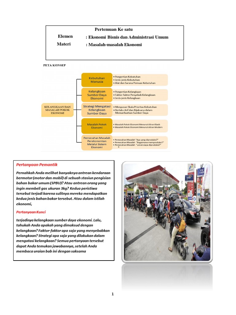 Materi Ekobis PB 1 | PDF