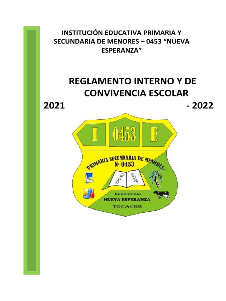 Reglamento Interno (Ri - 2021-I.e 0453) | PDF