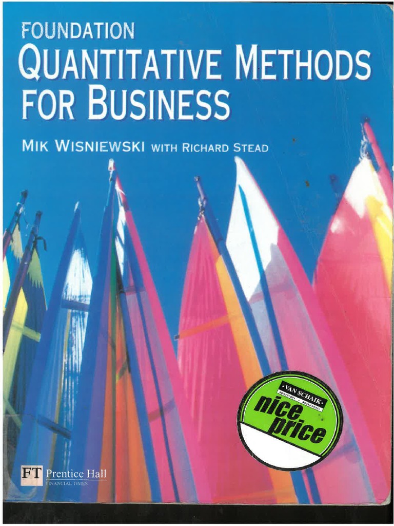 Foundation of Quantitative Methods For Business | PDF