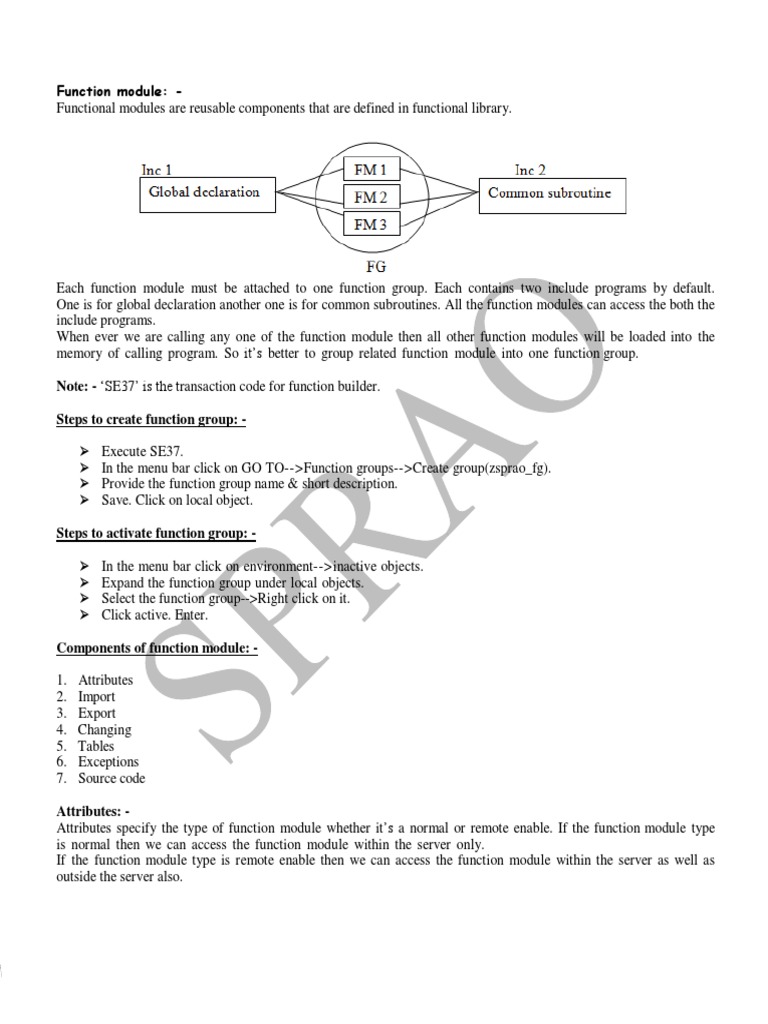 Function Module | PDF | Computers