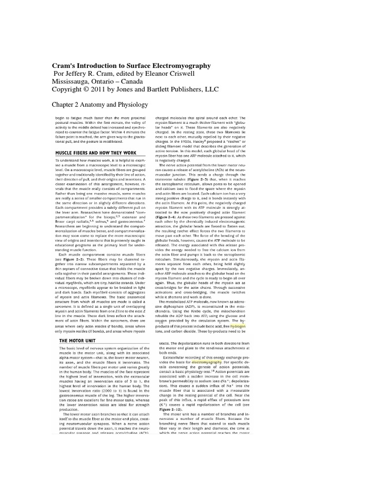 Cram's Guide to Surface Electromyography | PDF