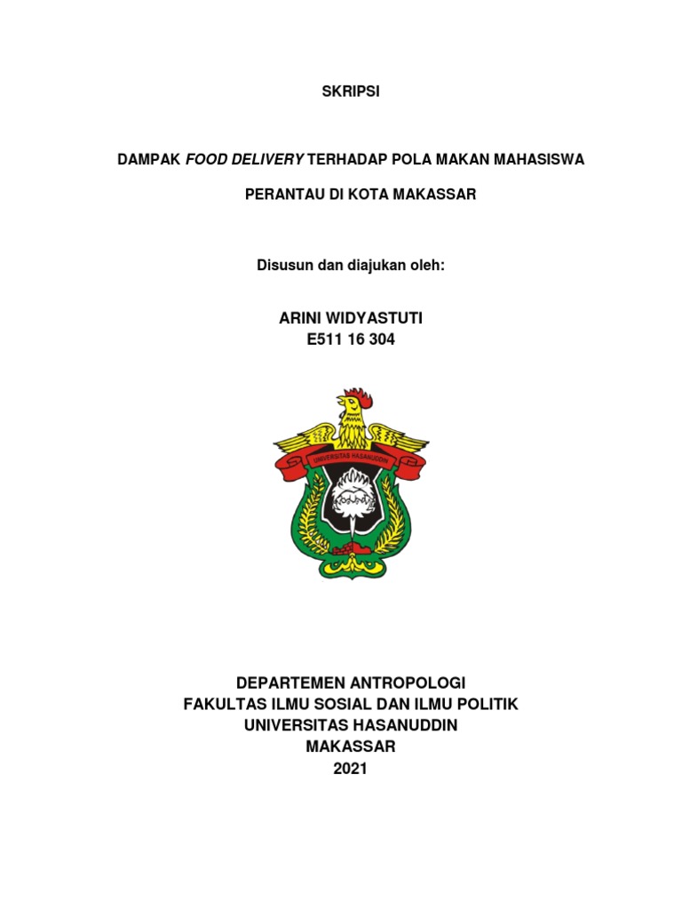 Dampak Food Delivery pada Pola Makan Mahasiswa | PDF
