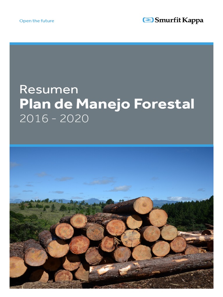 Plan De Manejo Forestal 2016 2020 Pdf 5264