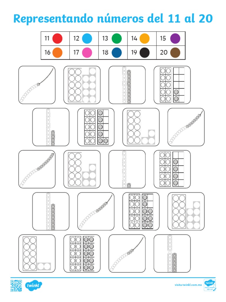 Sa M 1664985562 Representando Numeros Del 11 Al 20 - Ver - 1 | PDF