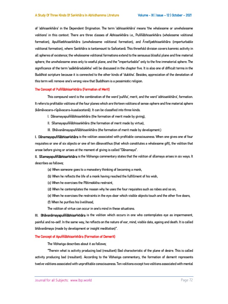 Heading (Sankhara) | PDF