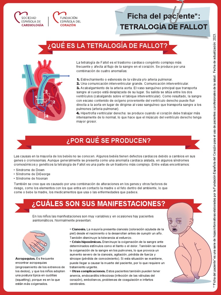 Ficha Tetralogia Del Fallot | PDF