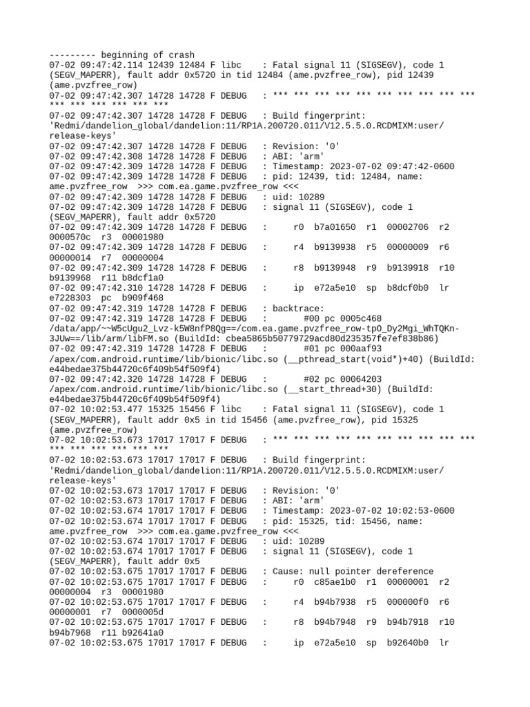 Mod Menu Log - Com - Ea.game - Pvzfree - Row | PDF | System Software | Implementation