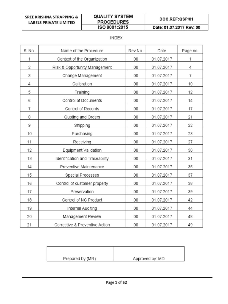 All in 1 Procedure 01.07.17 | PDF | Risk | Calibration