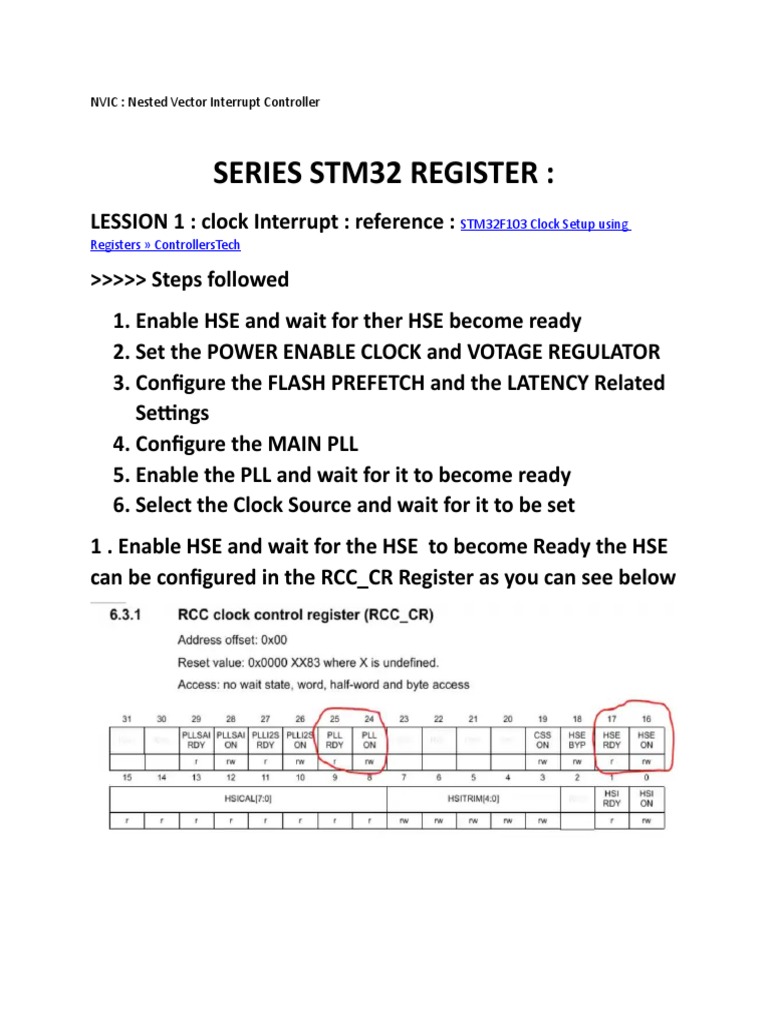 STM32 Register | PDF | Technology & Engineering