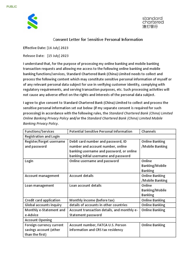 Cn Personal Sensitive Information Authorization Letter En Pdf
