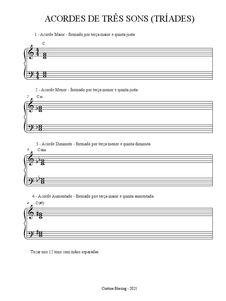 Tríades: Acordes de Tres Sons | PDF