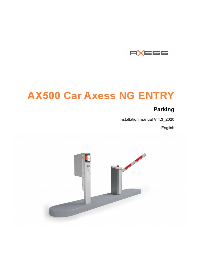 En Car Axess ENTRY NG Ax500 Ig v4.3 2020 | PDF | Road Surface | Power ...