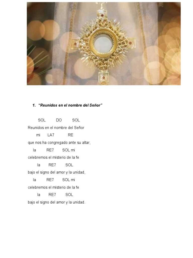 Misa de Corpus Christi 2023 | PDF | Cristo (título) | Misa (liturgia)