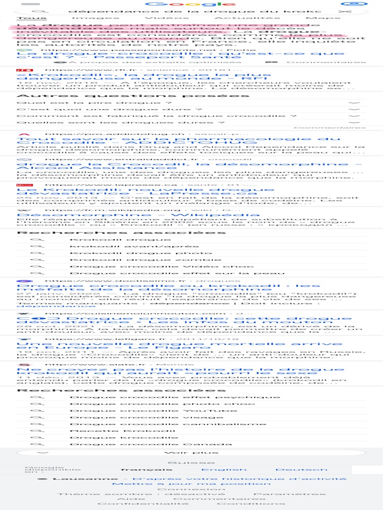 drogue du croco | PDF