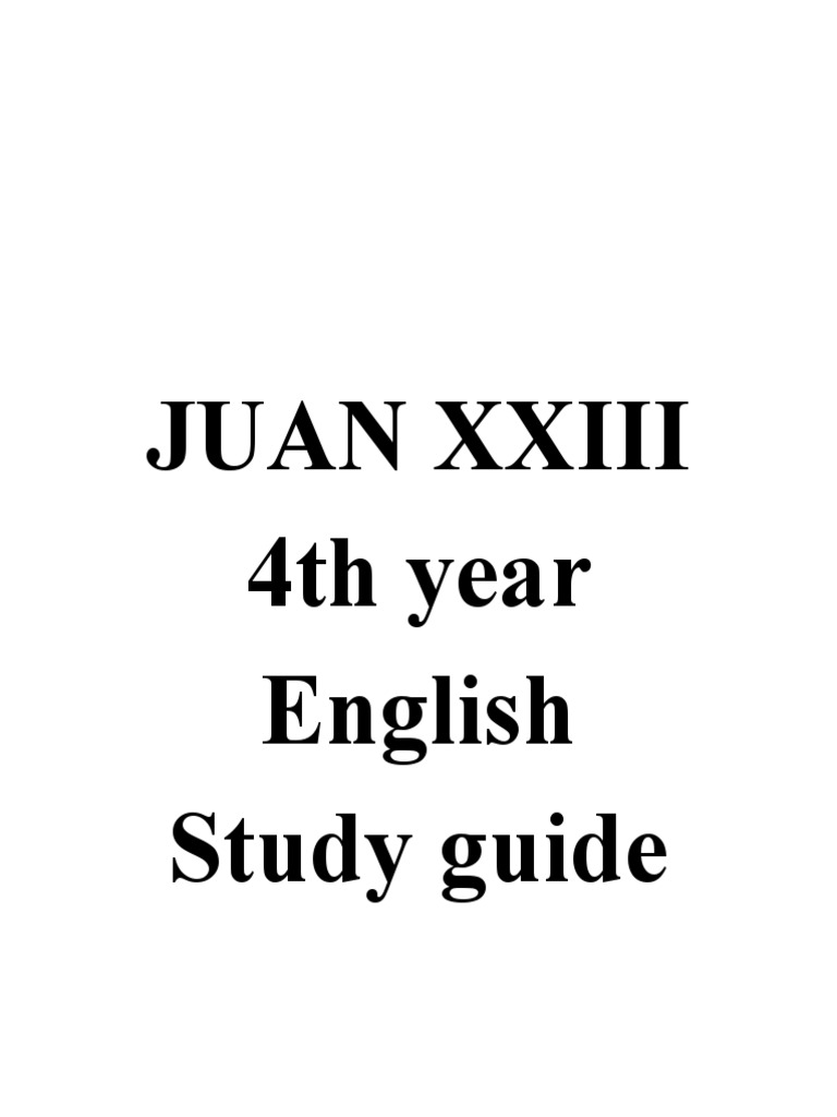 English Study Guide | PDF | Verb | Grammatical Tense English Study Guide | PDF | Verb | Grammatical Tense