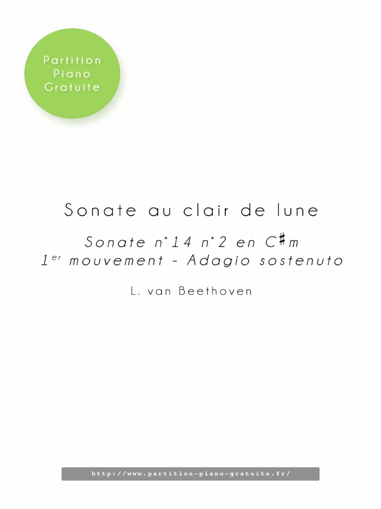 Sonate Au Clair de Lune | PDF | Ordinateurs
