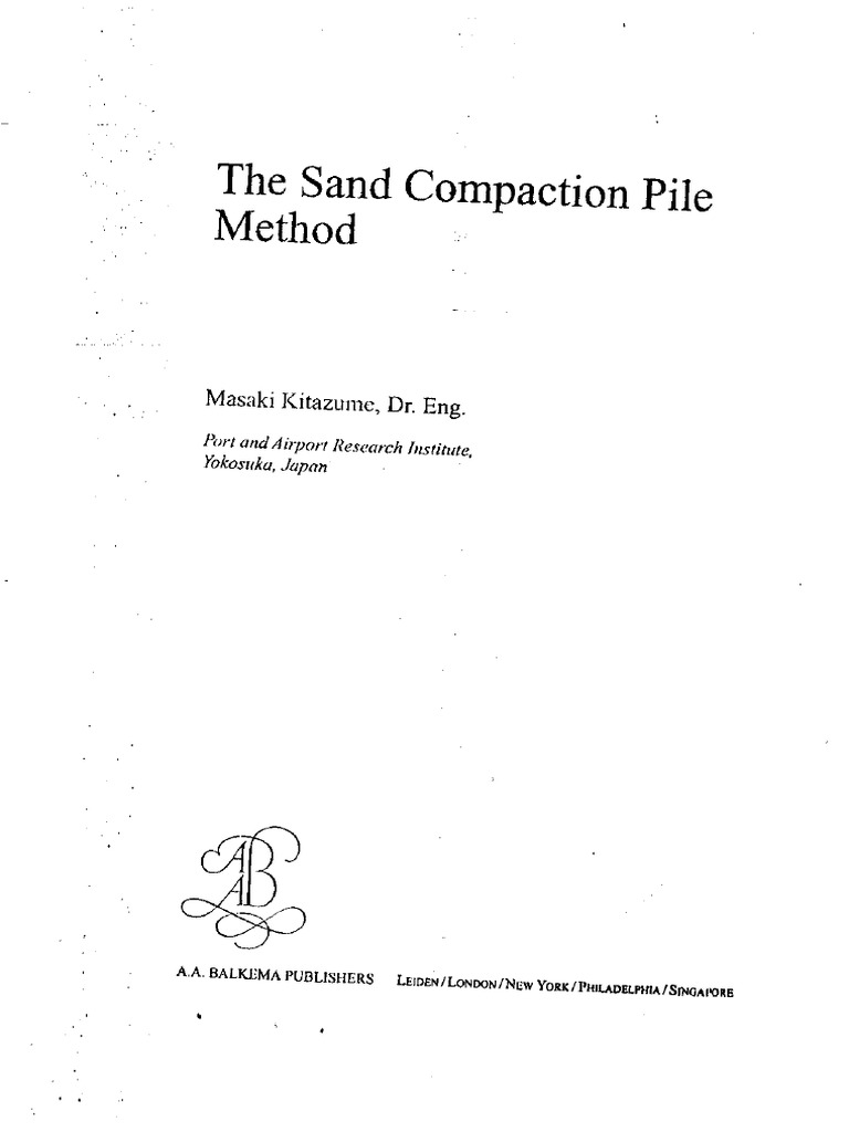 Sand Compaction Pile Method | PDF