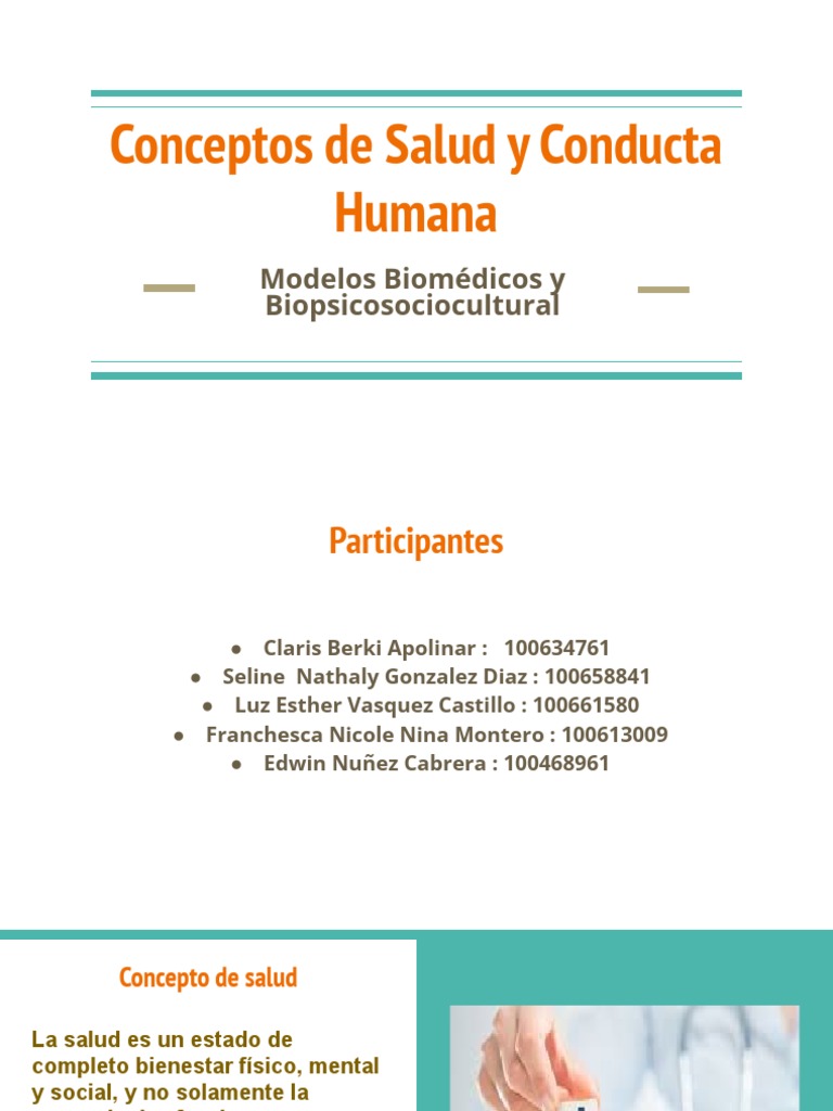 Conceptos de Salud y Conducta Humana | PDF | Medicina | Ciencias de la Salud