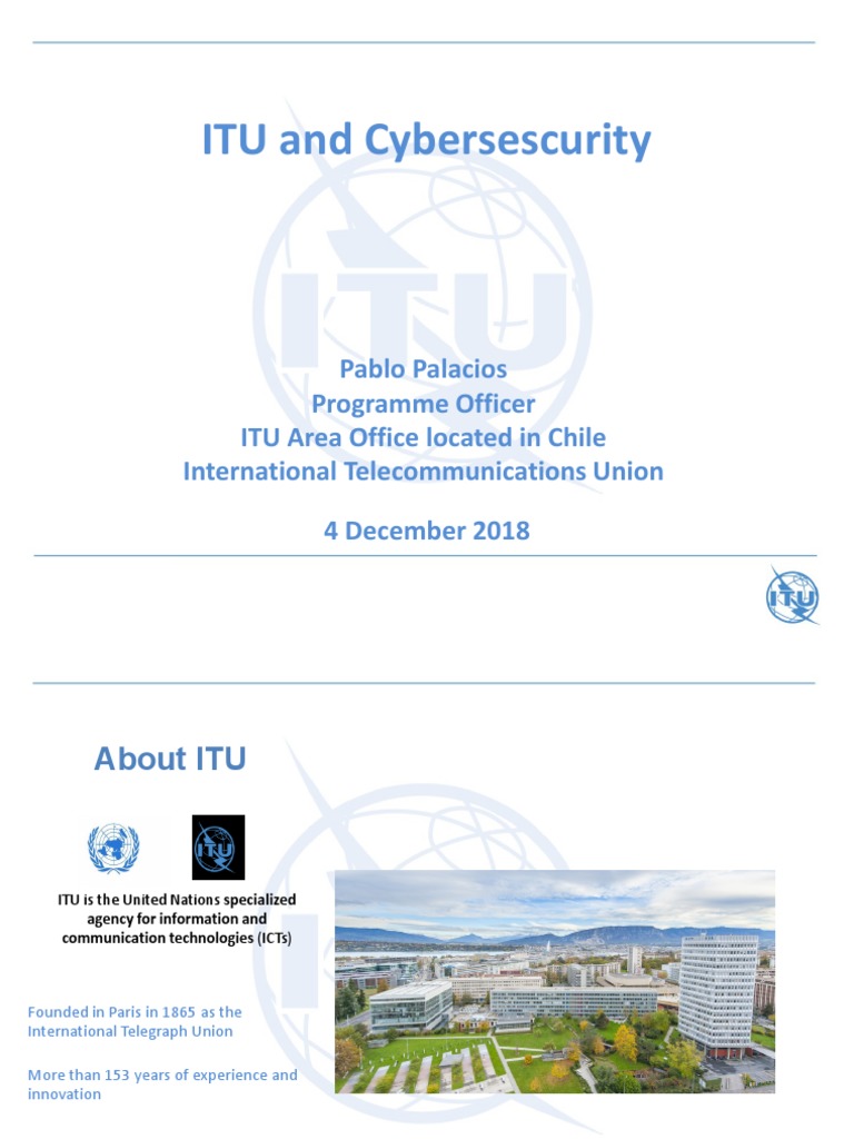 P01 CybersecurityPresentation ITU | PDF | Computer Security | Security