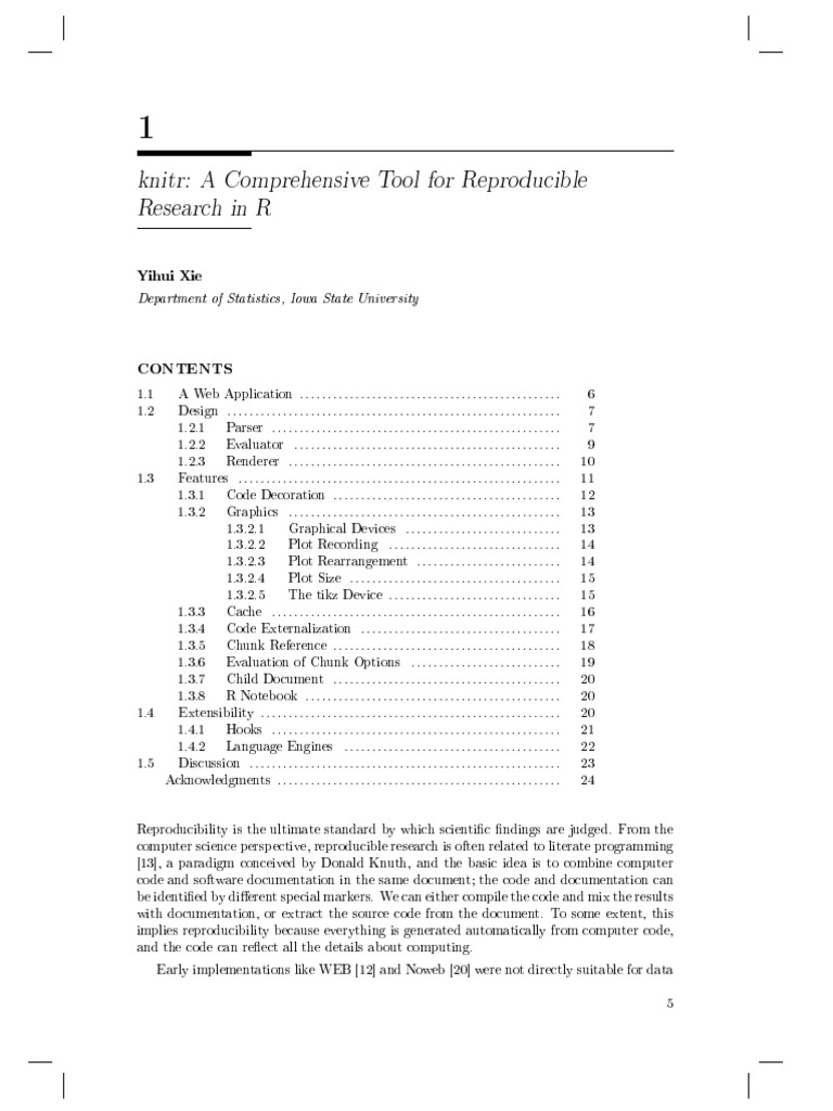 Yihui Xie Chapter | PDF | Software | Computer Engineering