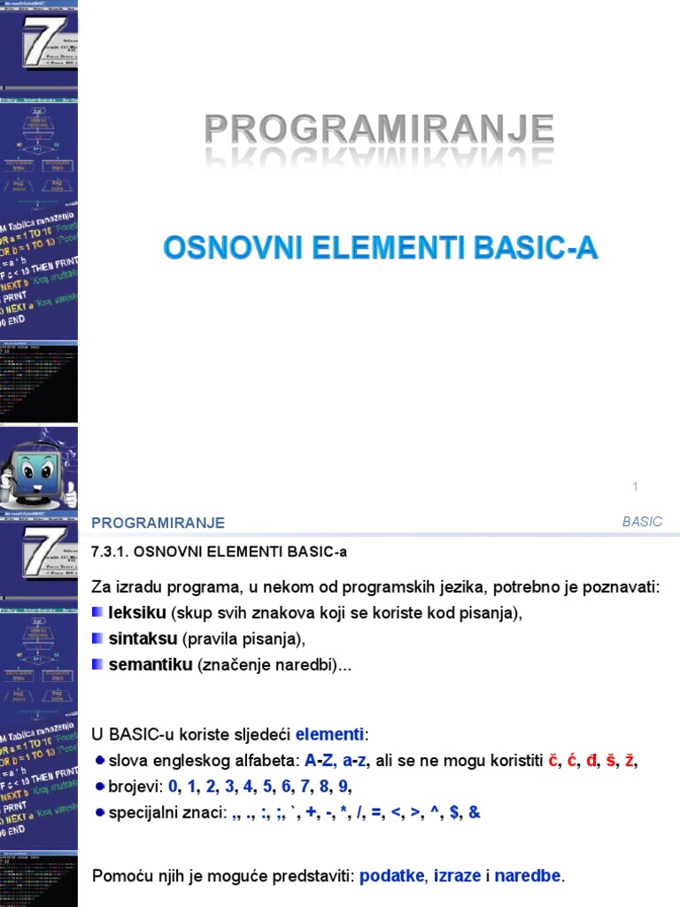 Osnovni Elementi Basica | PDF