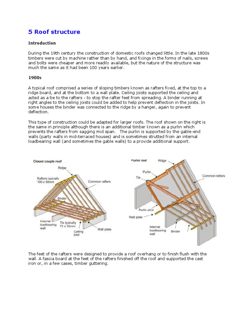 5 Roof Structure | PDF | Roof | Truss