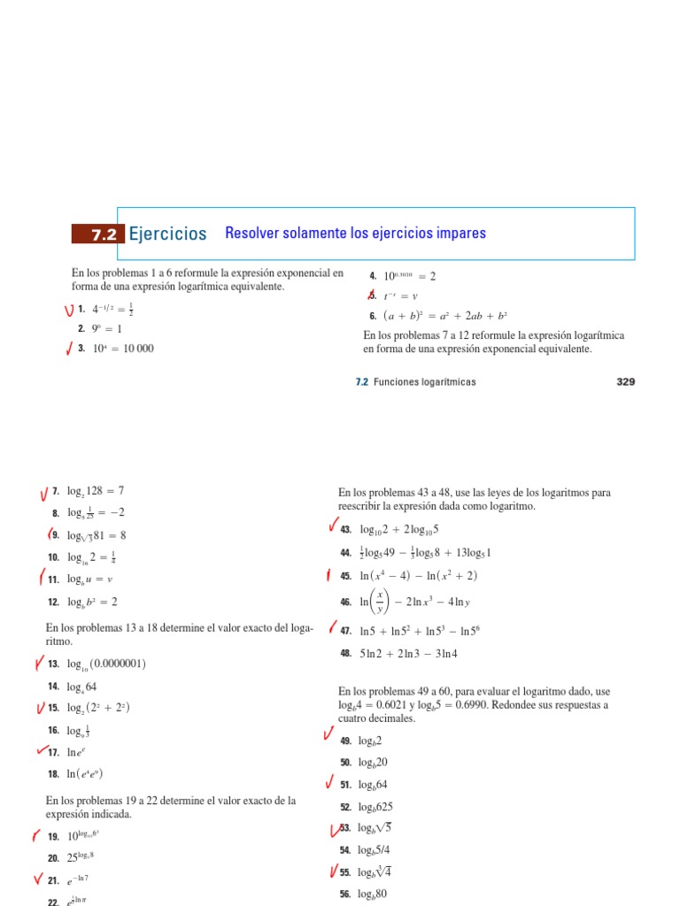 Tarea Samana 6 - 2023 01 25 | PDF | Logaritmo | Ajedrez