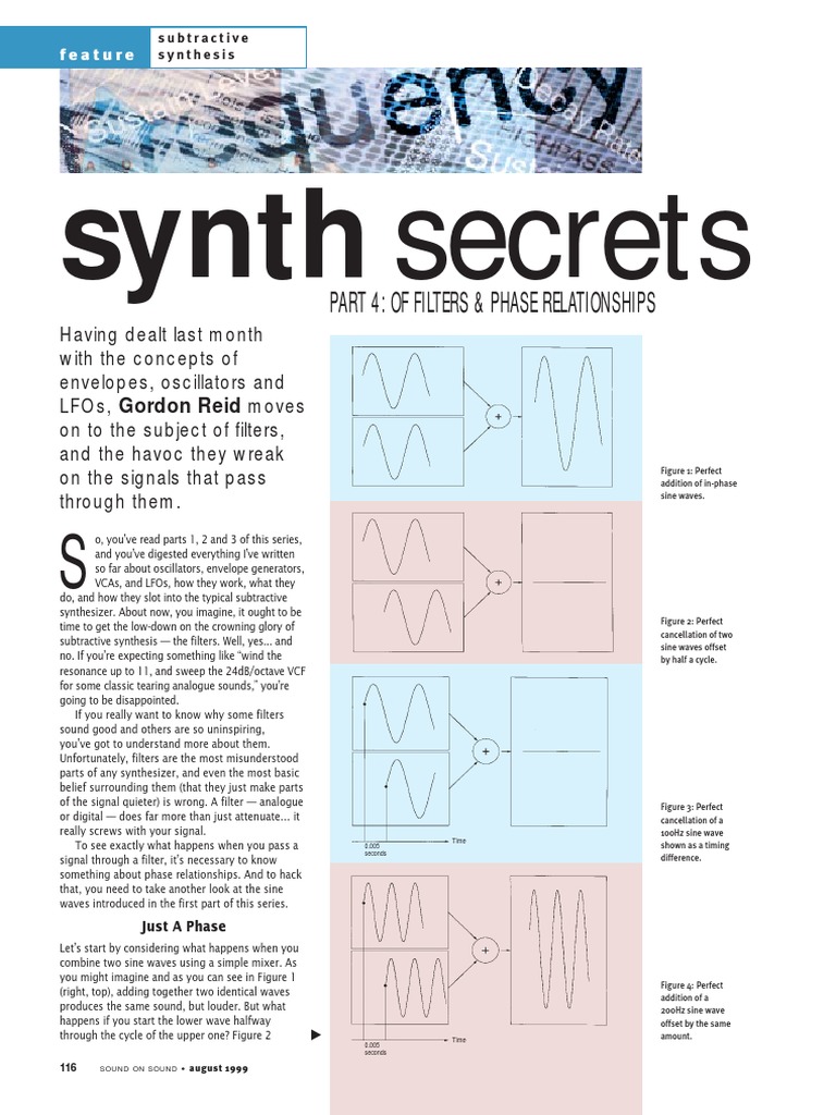 SOS - Synth Secrets - Filters and Phase Relationships-4 | PDF | Phase (Waves) | Electronic Filter