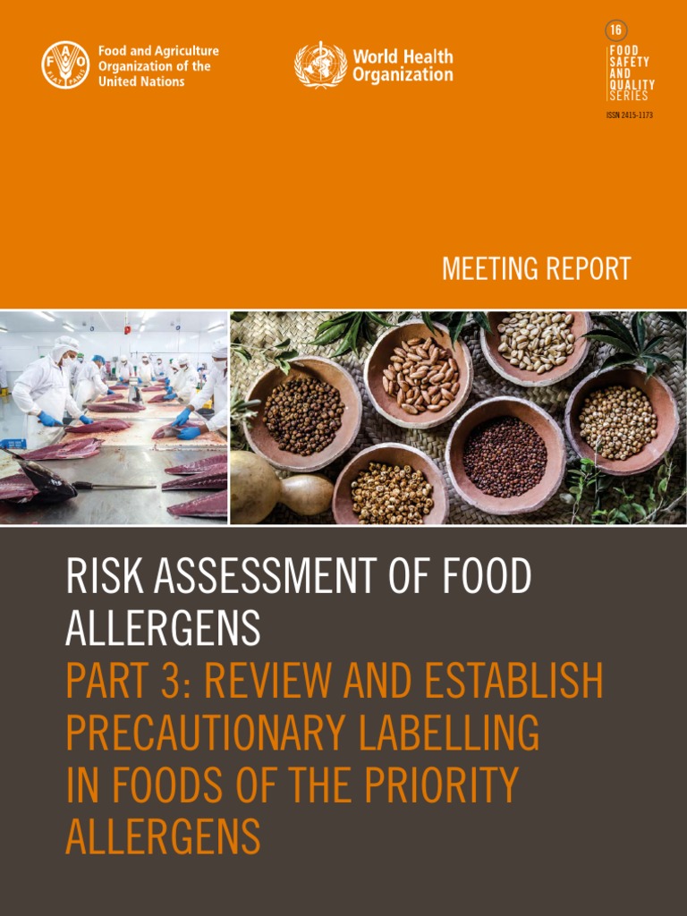 Risk Assessment of Food Allergens | PDF