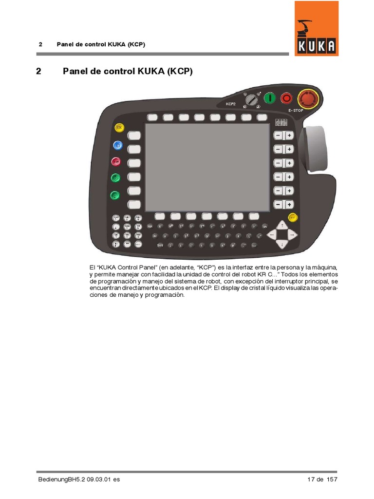 Guía del Panel de Control KUKA | PDF