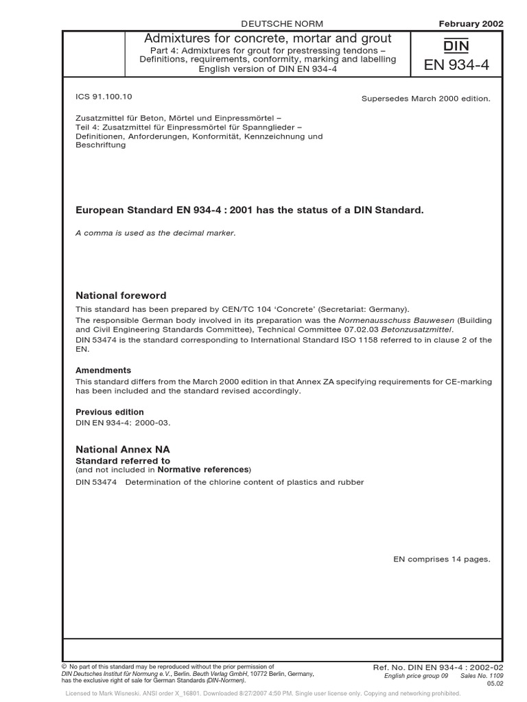 Din en 934 - 4 | PDF