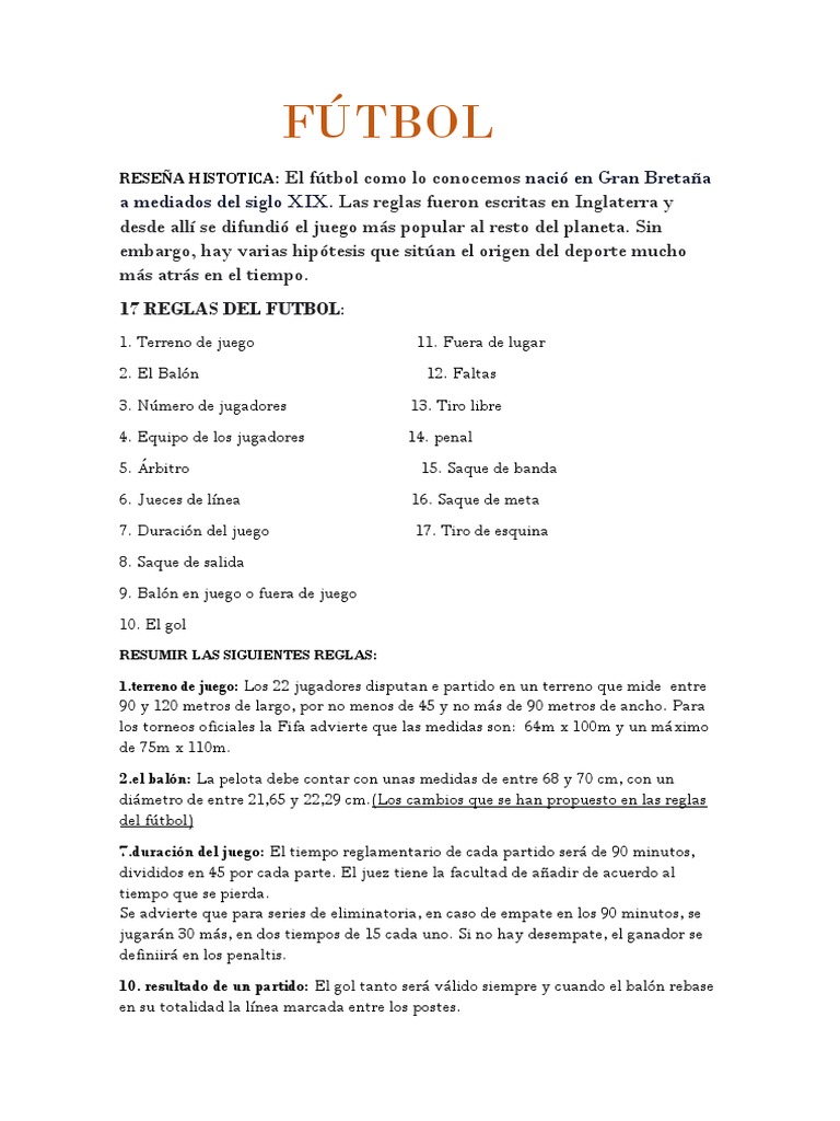 Fútbol | PDF