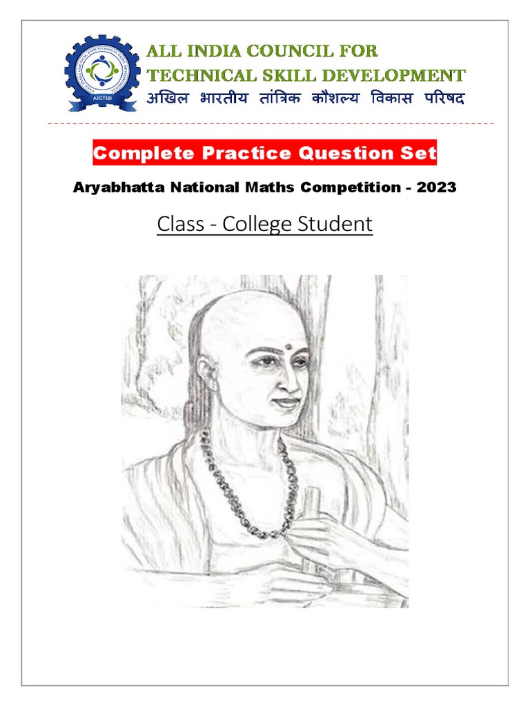 Aryabhatta Sample Paper | PDF | Interest | Speed