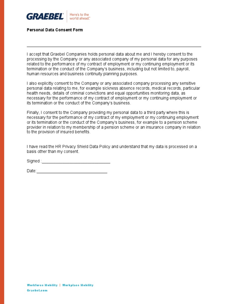 Data Privacy Consent Form - Encrypted | PDF