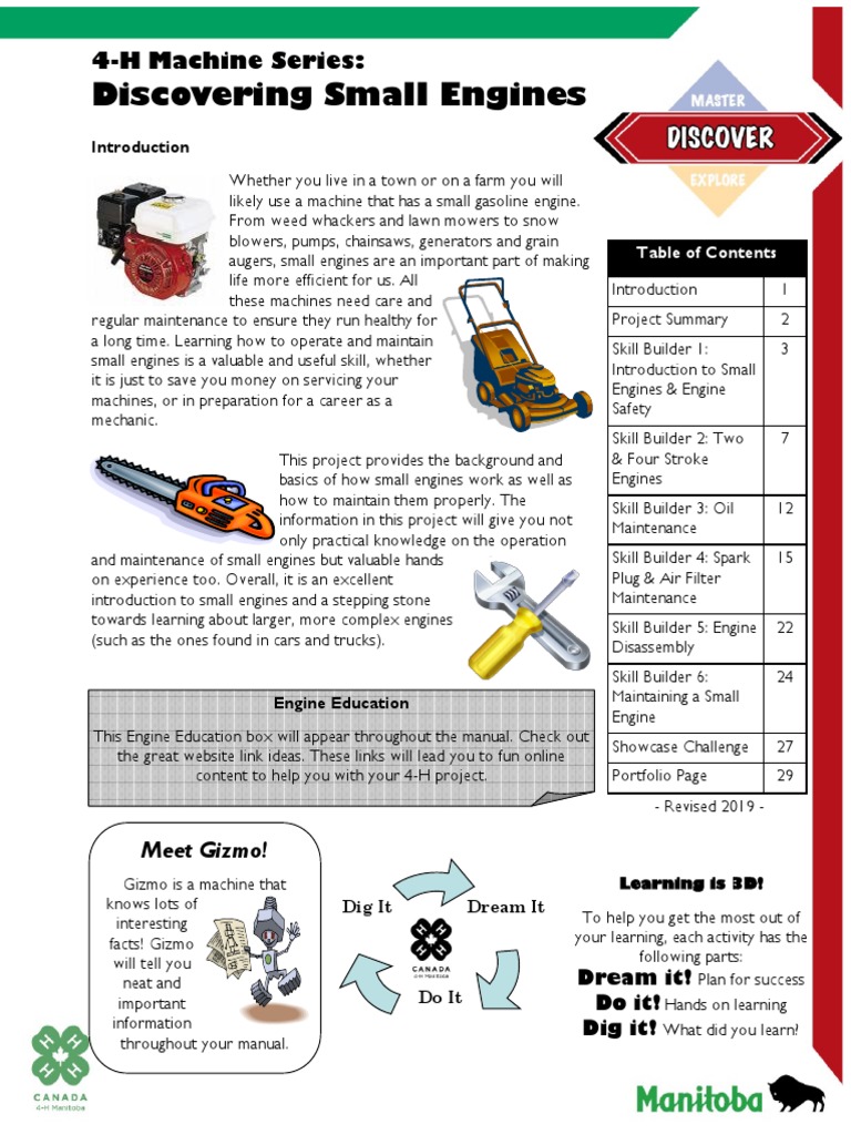 Discovering Small Engines | PDF | Internal Combustion Engine | Piston