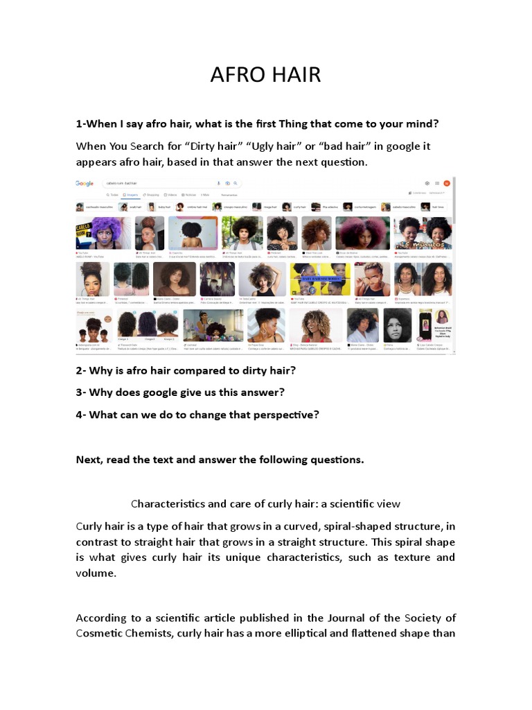 Afro Hair Class | PDF | Career & Growth