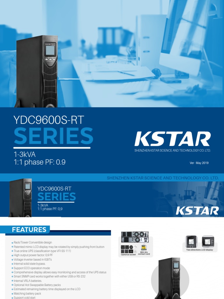 Ups Kstar-1-3kva 120V 0.9PF | PDF | Mains Electricity | Alternating Current
