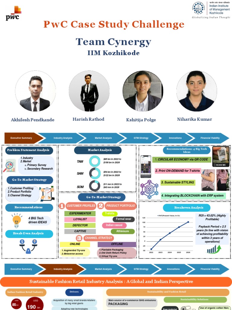 PWC Case Study Challenge: Team Cynergy | PDF | Retail | Fashion