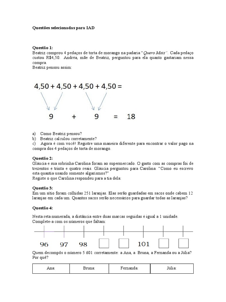 Questões Selecionadas para IAD | PDF