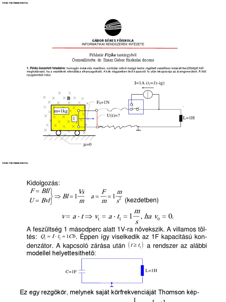 Fizika Peldatar | PDF