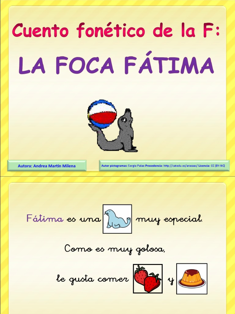 Cuento Fonético de La F Con Pictogramas | PDF