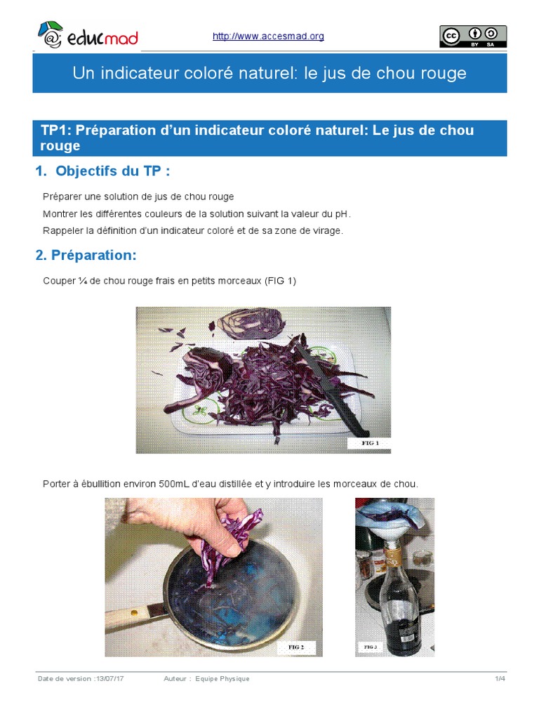 Indicateur coloré naturel | PDF