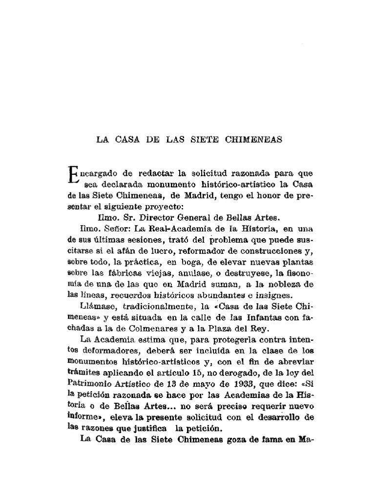 La Casa de Las Siete Chimeneas | PDF | Madrid | España