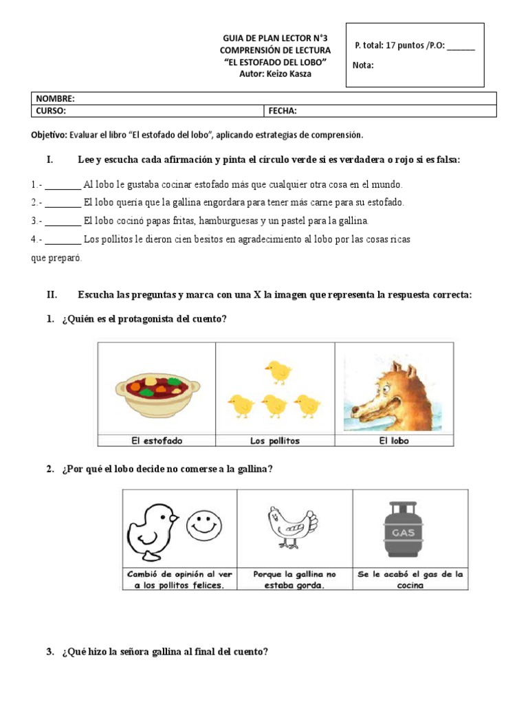 Guia Del Libro EL ESTOFADO DEL LOBO | PDF