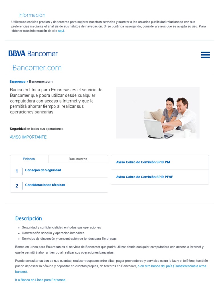 Bancomer - Horarios de Servicio | PDF